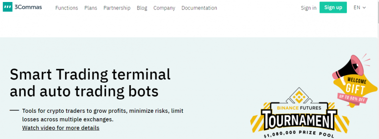 3Commas Referral Code : tc204427, Coupons,Discount Promo Codes